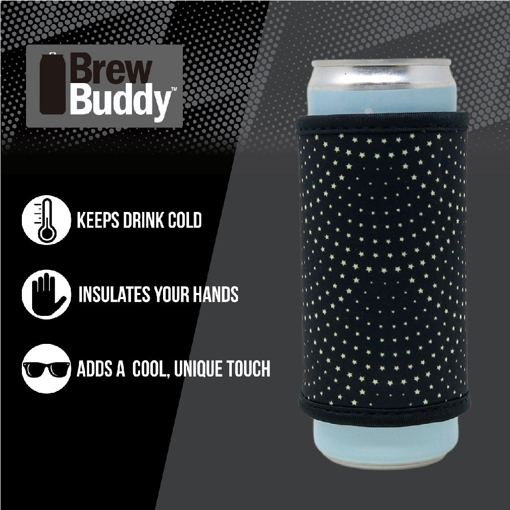 Insulated Skinny Can Drink Sleeve | Sunflower - Brew Buddy Neoprene – shopbrewbuddy